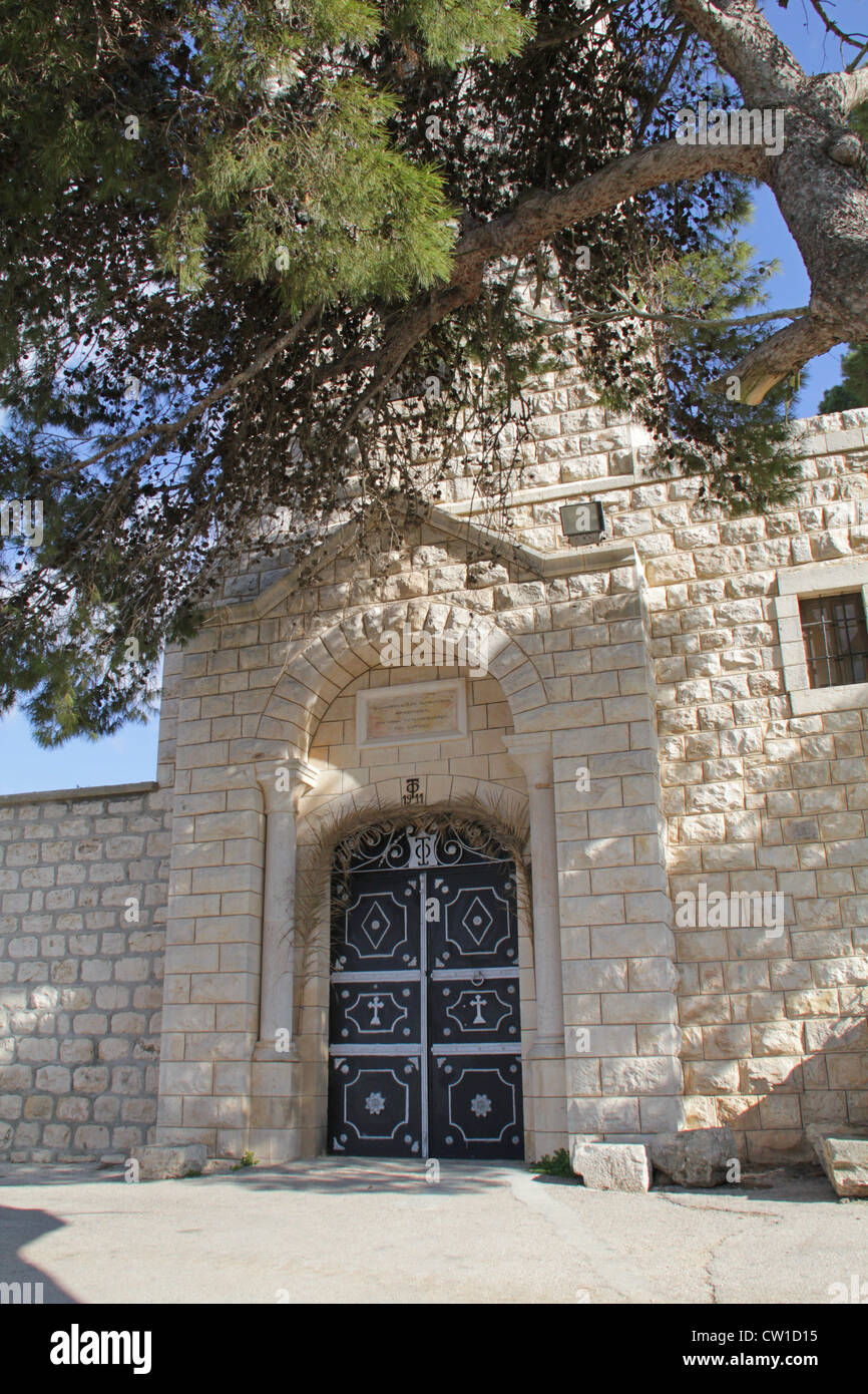 Greek Orthodox Monastery on Transfiguration Mount Israel Stock Photo ...