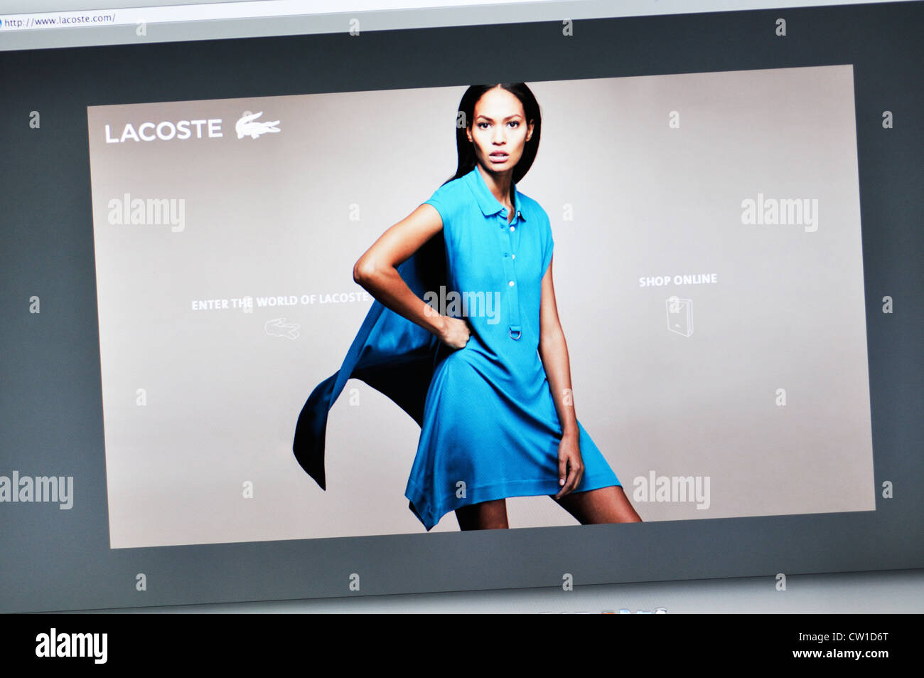 Lacoste website hi-res stock photography and images - Alamy