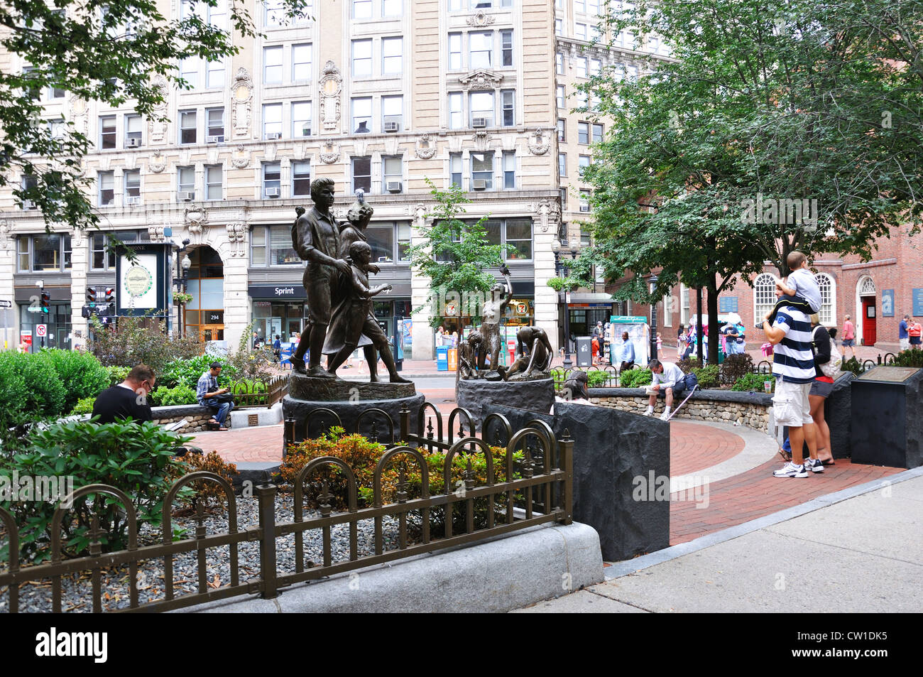 Boston irish famine memorial hi-res stock photography and images - Alamy