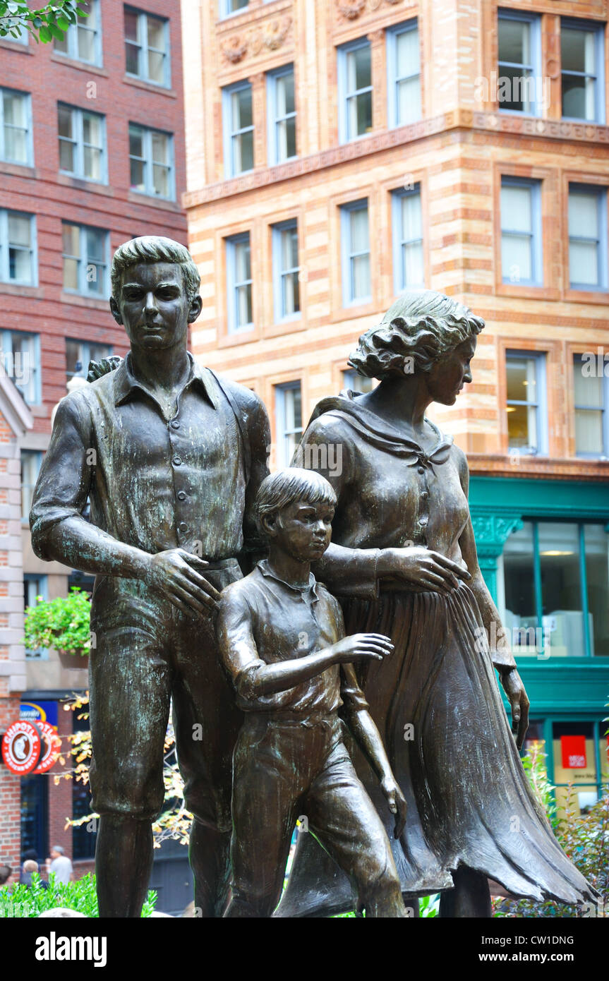The Irish Famine Memorial, Boston, Massachusetts, USA Stock Photo - Alamy