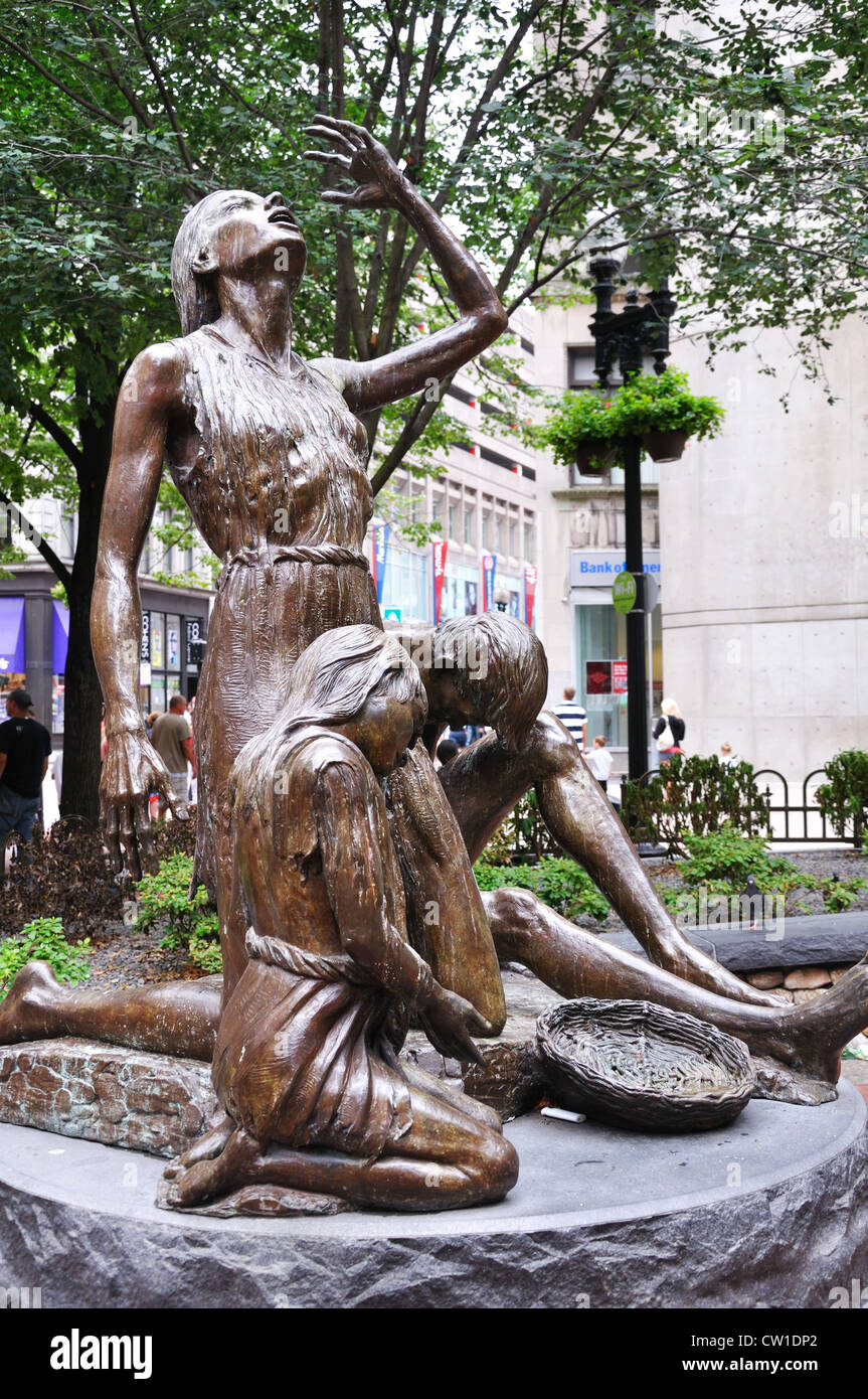The Irish Famine Memorial, Boston, Massachusetts, USA Stock Photo - Alamy