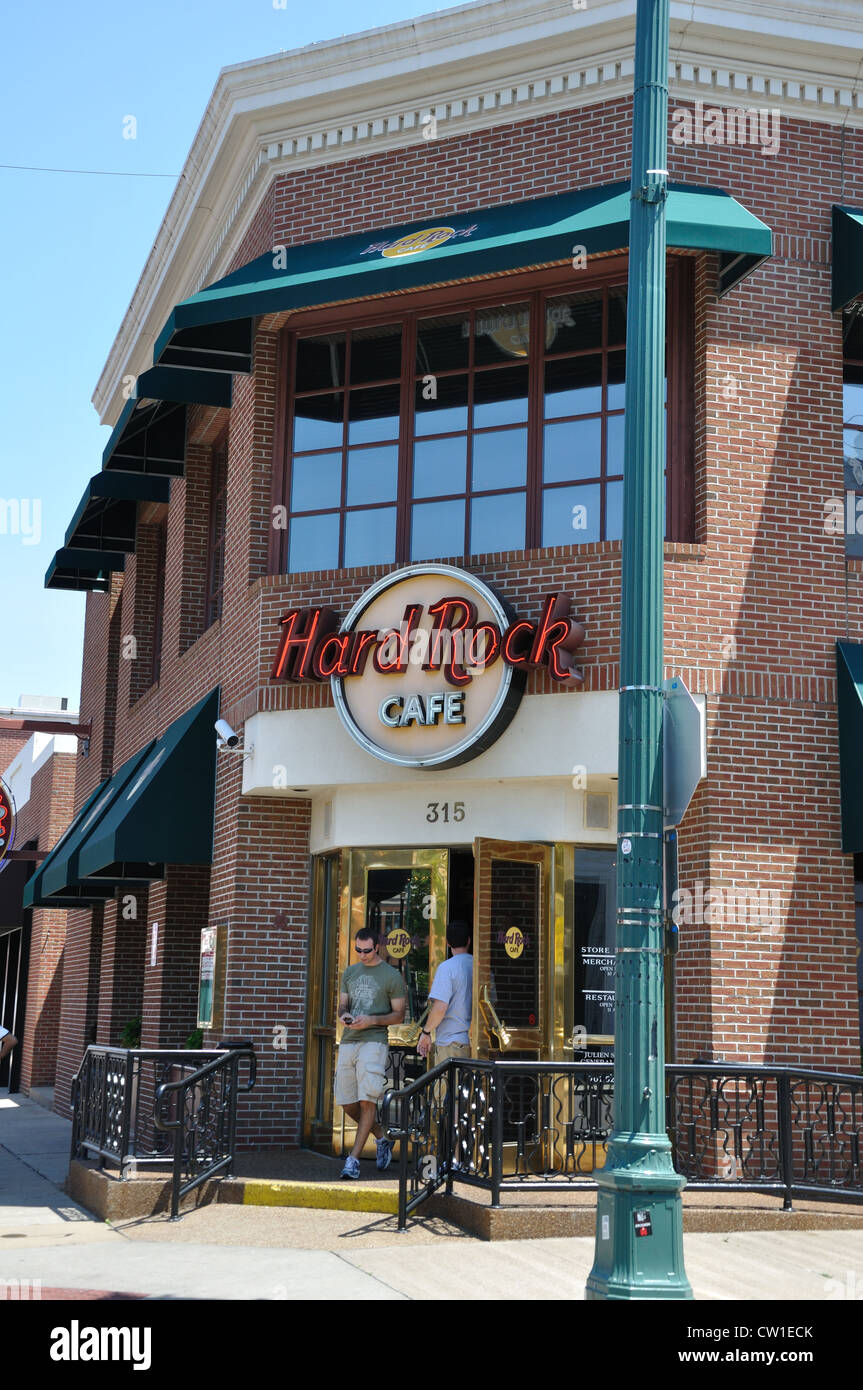 Hard Rock Cafe, Memphis, Tennessee, USA Stock Photo - Alamy