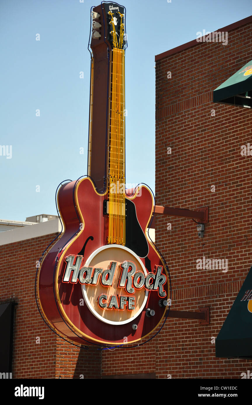 Hard Rock Cafe, Memphis, Tennessee, USA Stock Photo - Alamy