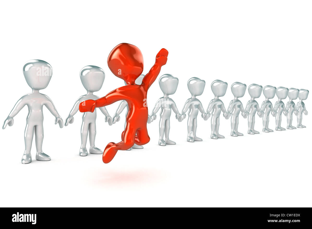 A Colourful 3d Rendered Success Concept Illustration Stock Photo - Alamy