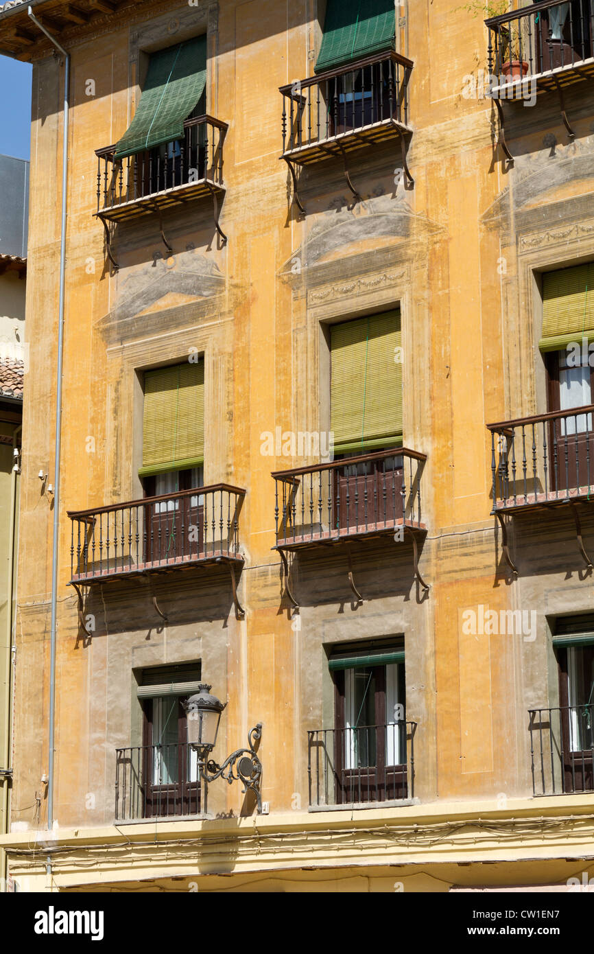 Traditional Spanish buildings in Granada Spain Stock Photo - Alamy