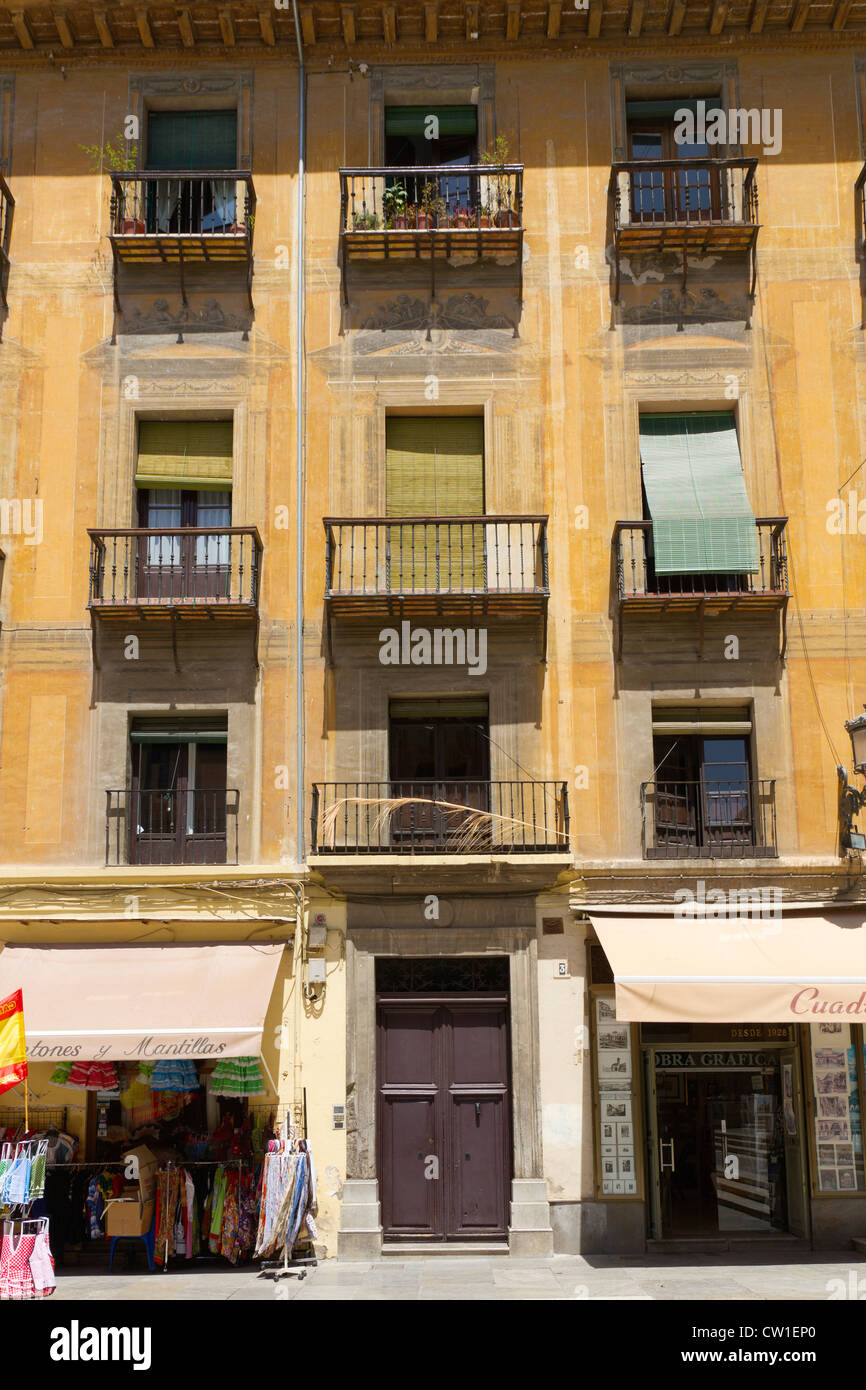 Traditional Spanish buildings in Granada Spain Stock Photo - Alamy