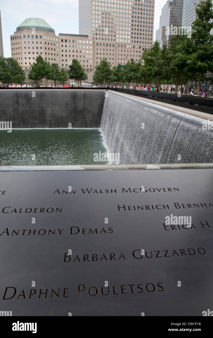 New York, NY - The 9/11 Memorial, commemorating the September 11, 2001 ...