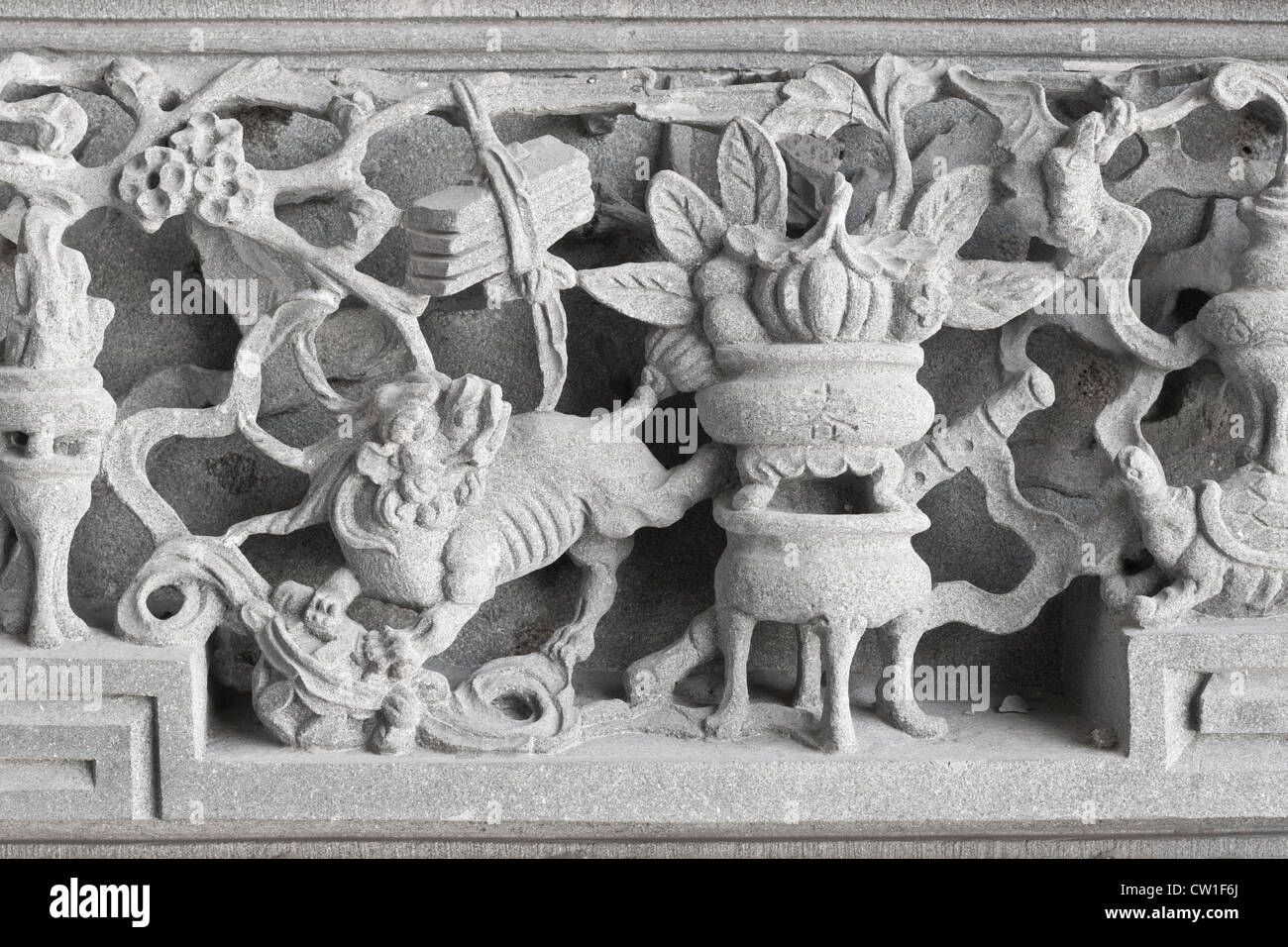 stone carving, the carving is a beautiful taiwan art style Stock Photo ...