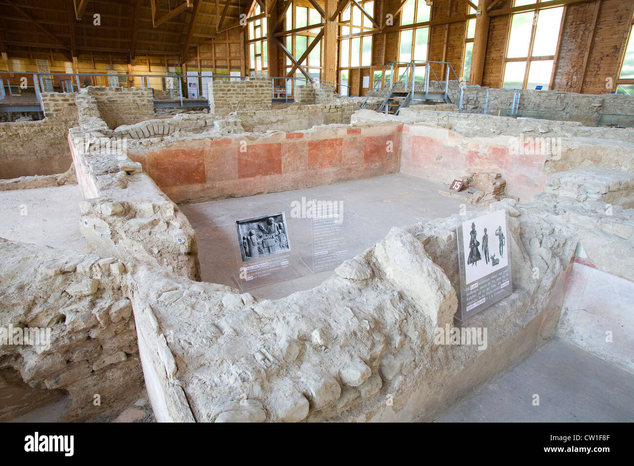 Europe, Germany, Rhineland, area of Bonn, Ahrweiler, Roman villa Stock ...
