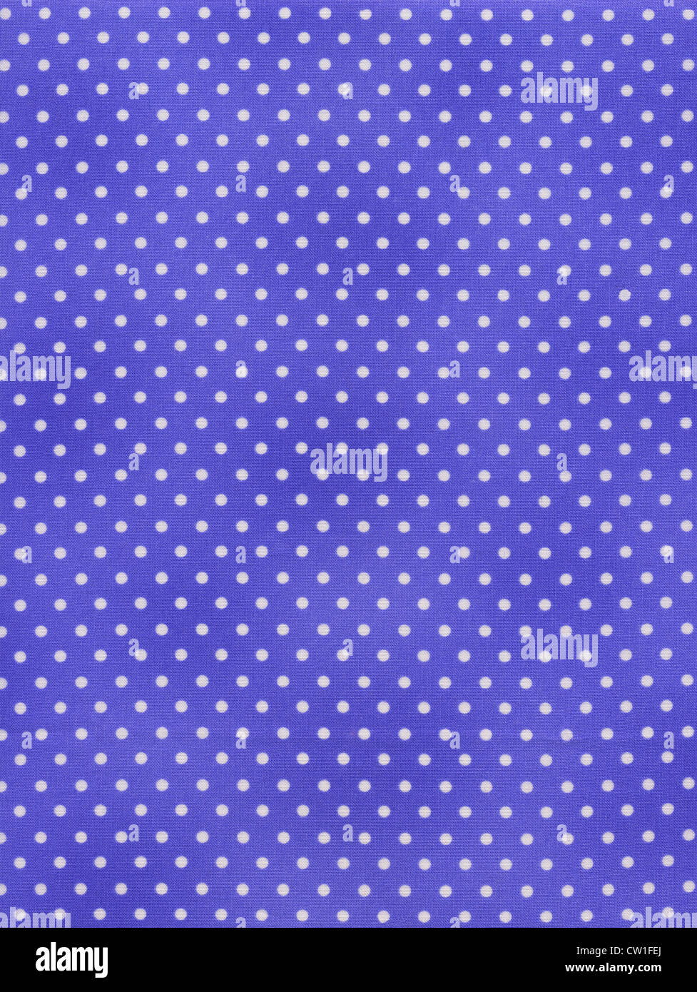 Blue fabric with white polka dot pattern Stock Photo - Alamy