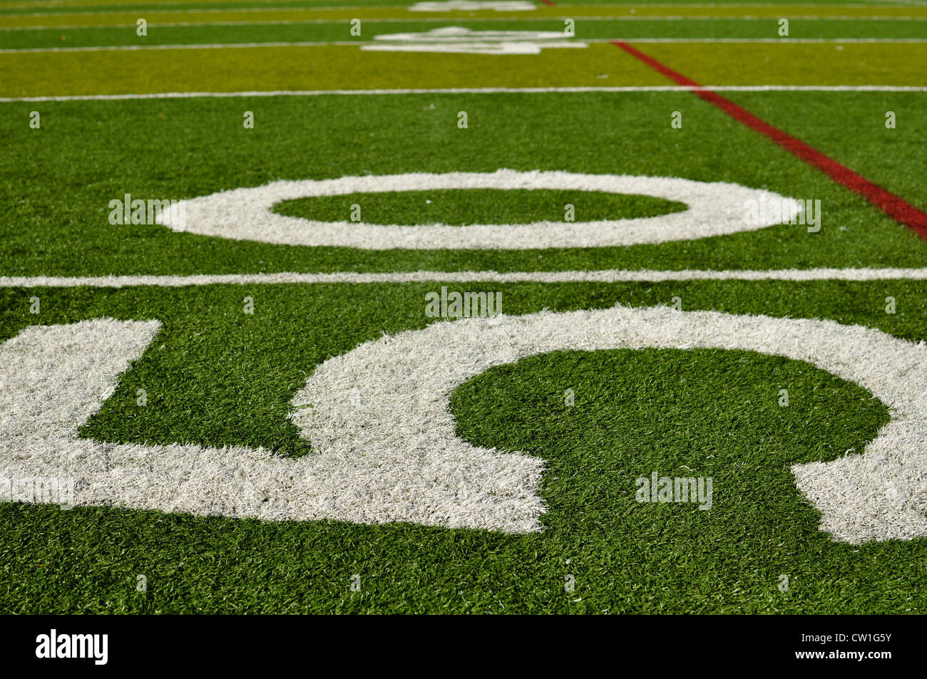 Fifty Yard Line Stock Photo - Alamy