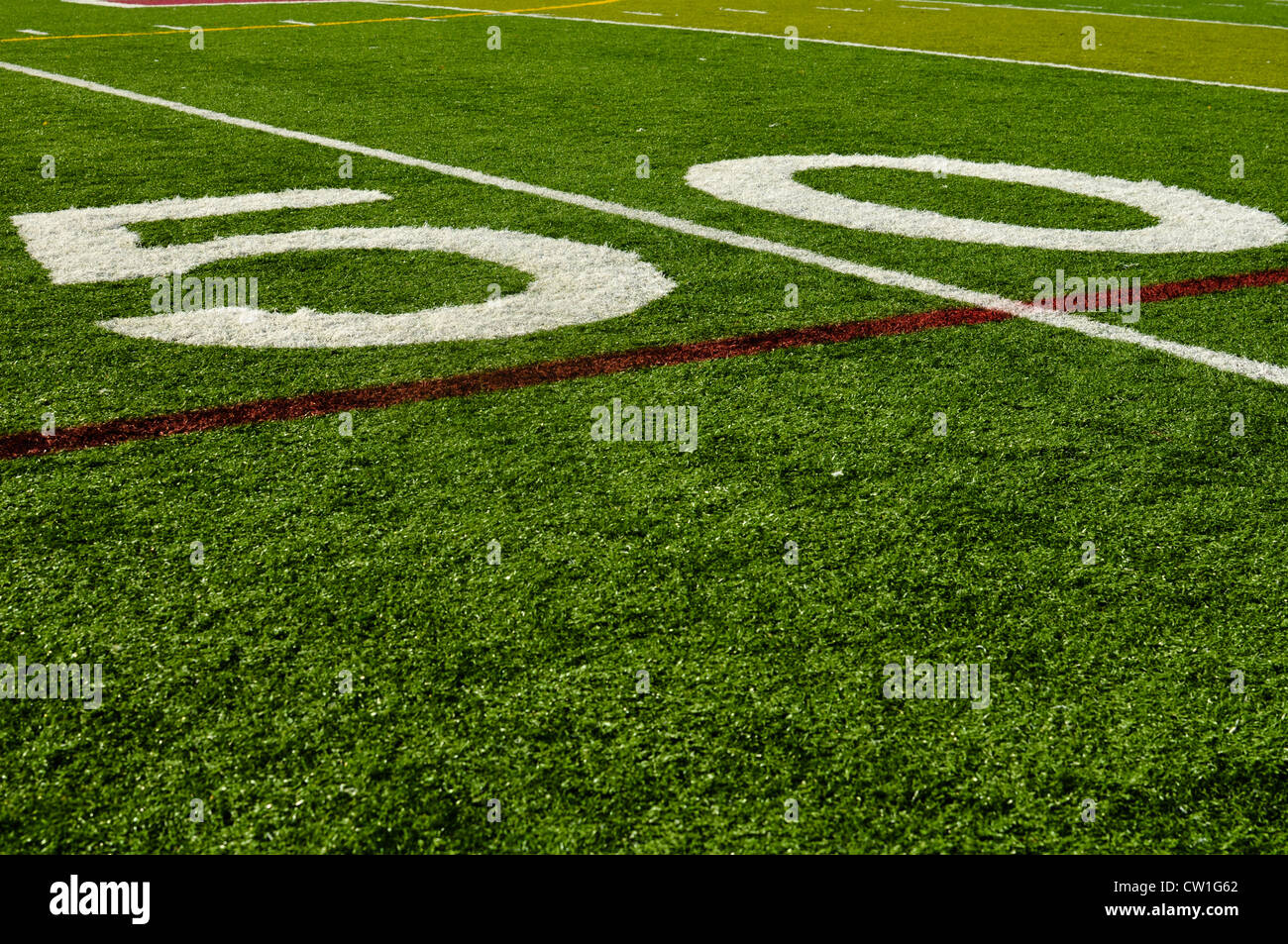 Fifty Yard Line Stock Photo - Alamy