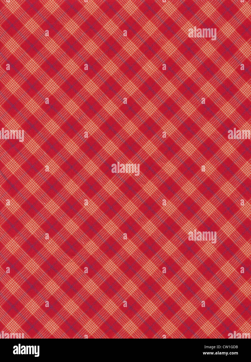 Red and gray plaid gingham textile fabric background Stock Photo - Alamy