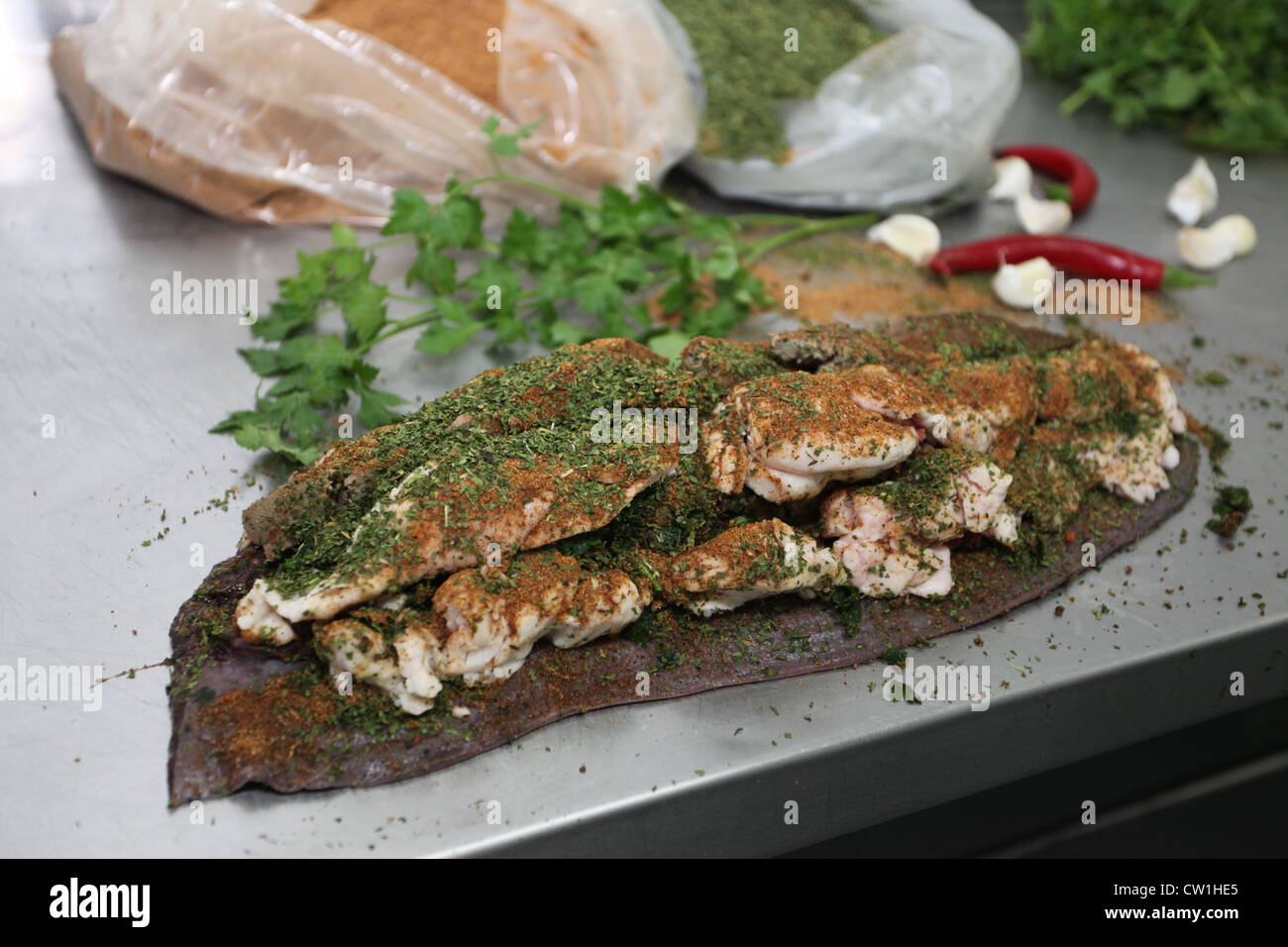 Stuffed spleen traditional Jewish dish originally from North Africa ...
