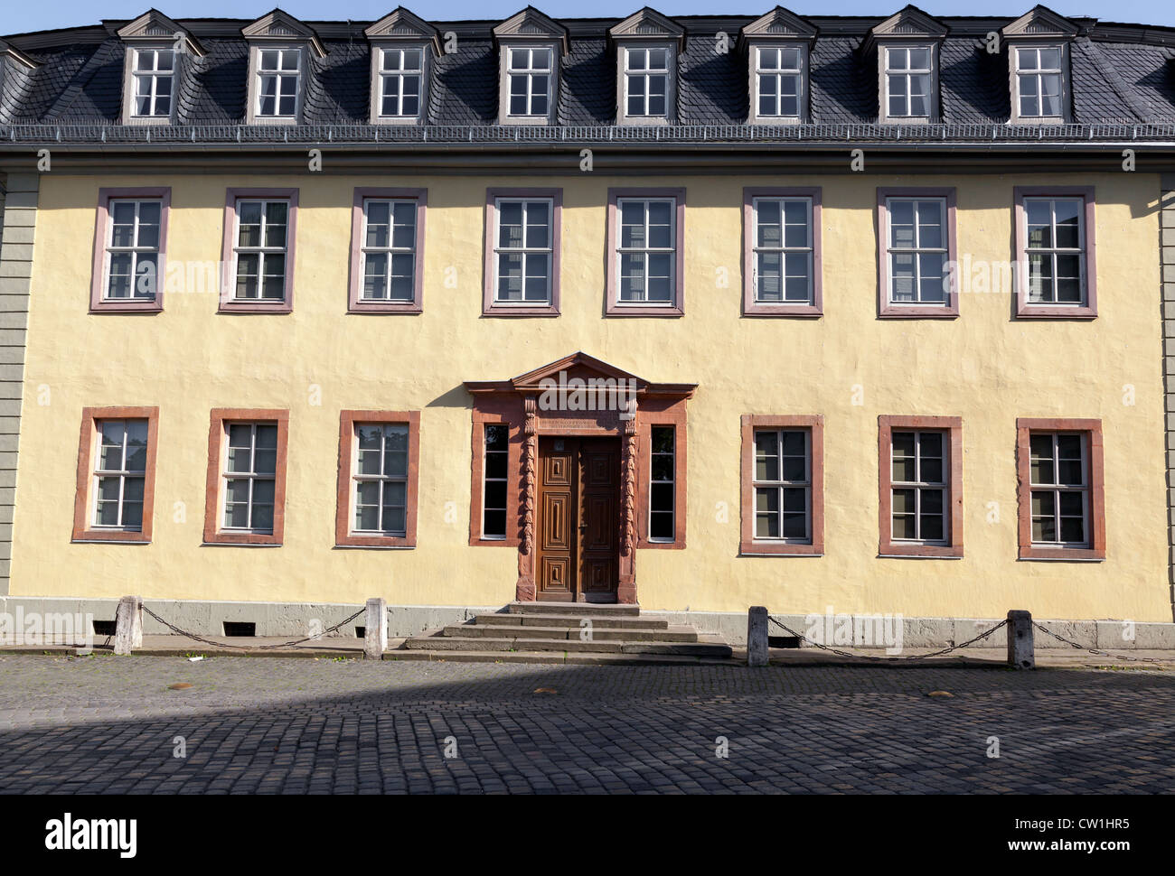 Goethe's House Am Frauenplan, Weimar, Thuringia, Germany Stock Photo ...