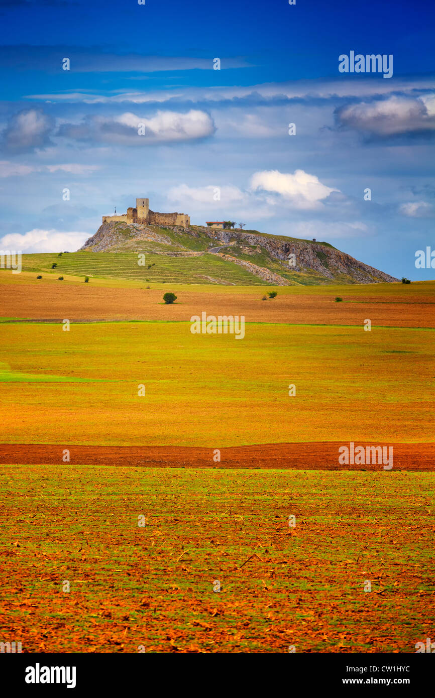 Heracleea/Enisala fortress in spring, Dobrogea region, Romania Stock ...