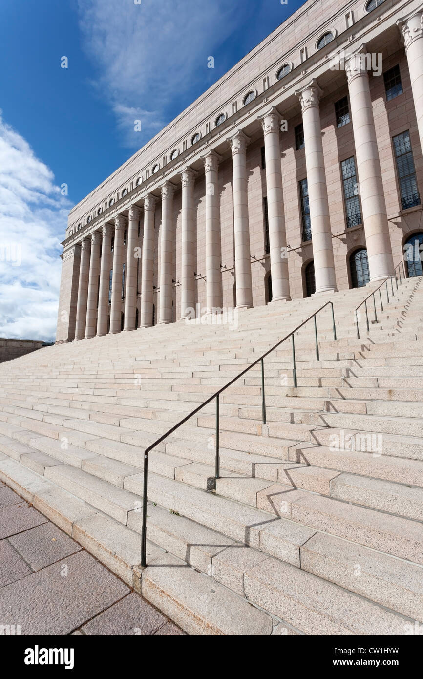 The Finnish Parliament House building in Helsinki Finland Stock Photo ...