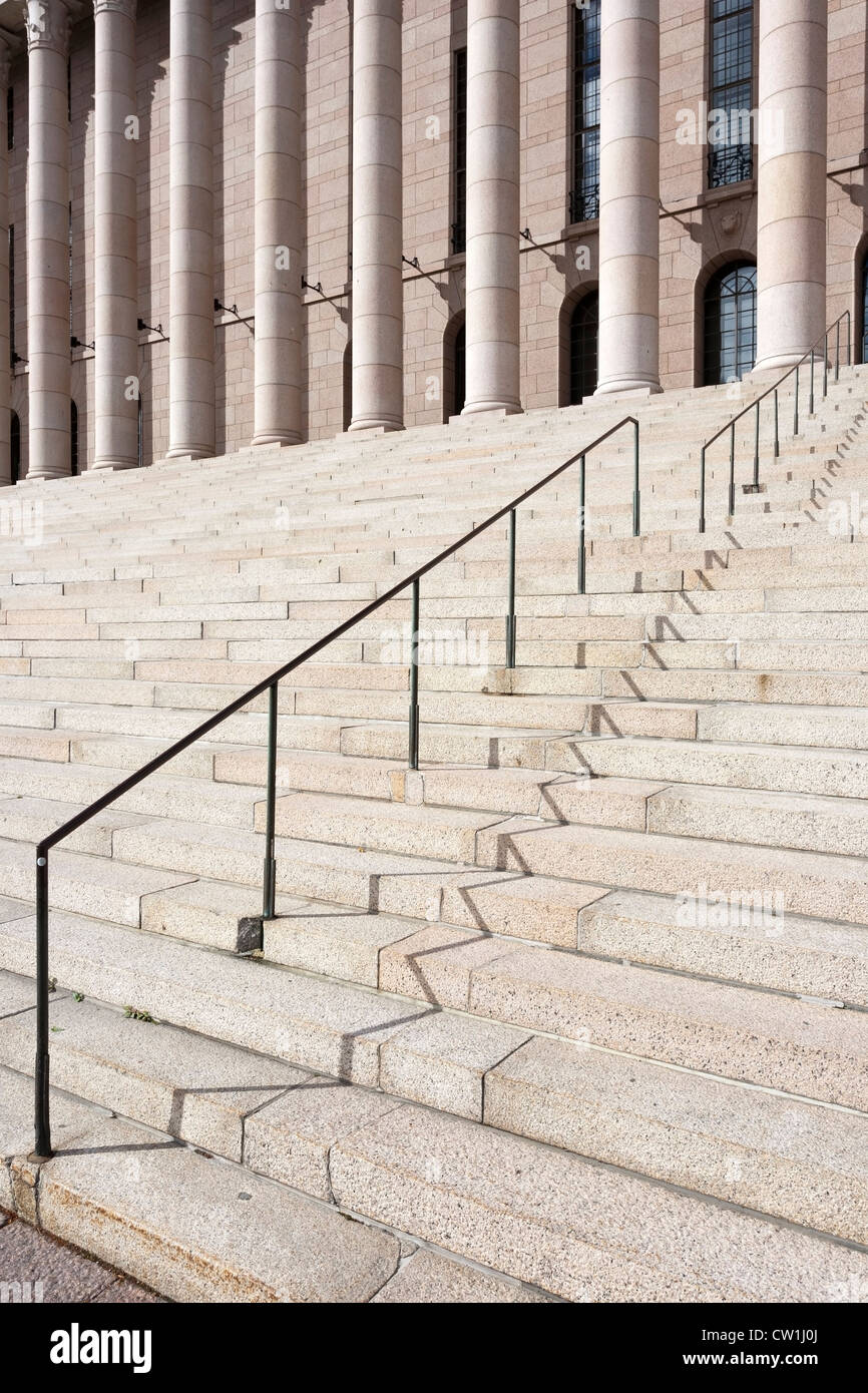 The Finnish Parliament House building in Helsinki Finland Stock Photo ...