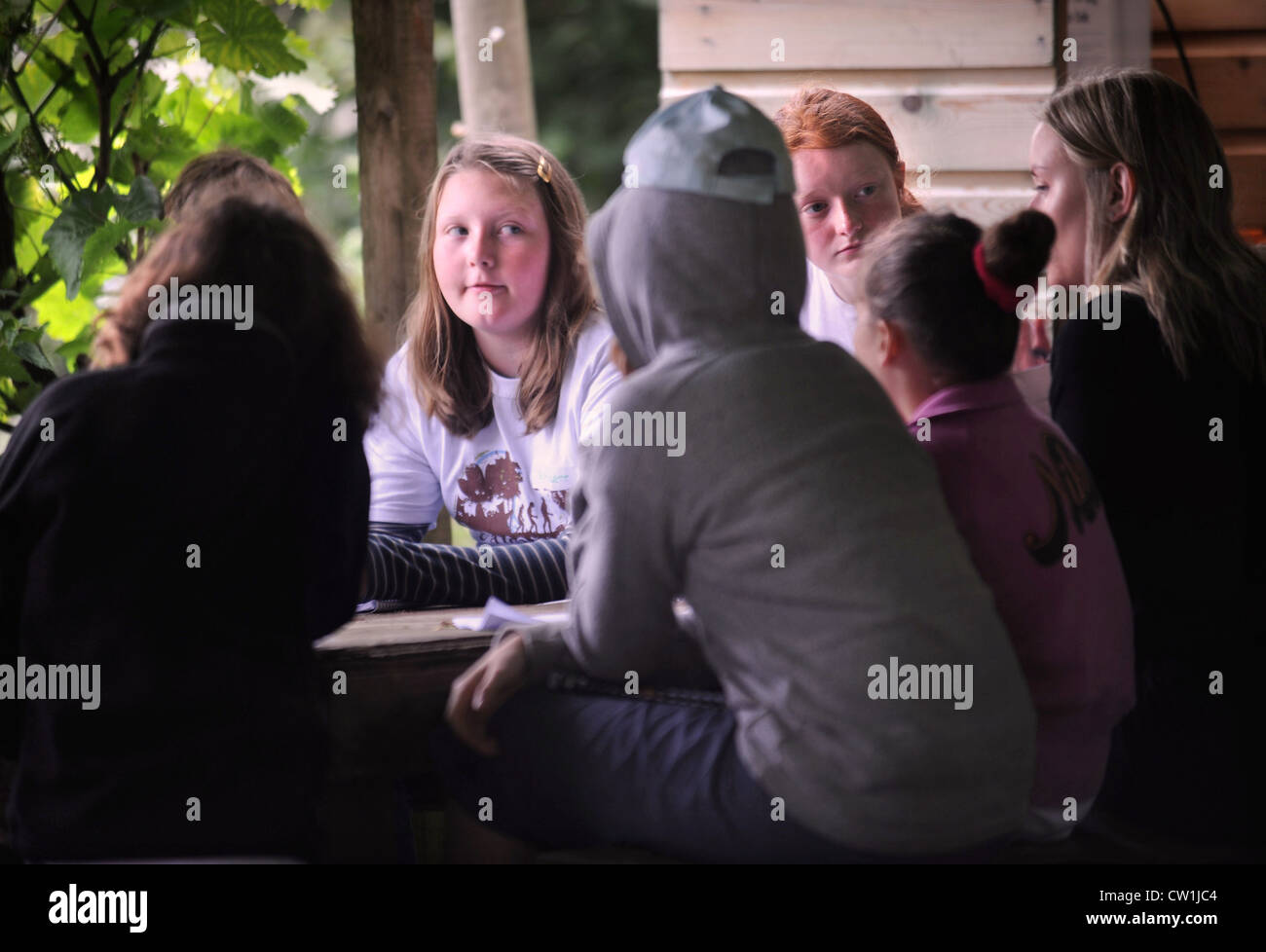 Children camp cabin hi-res stock photography and images - Alamy