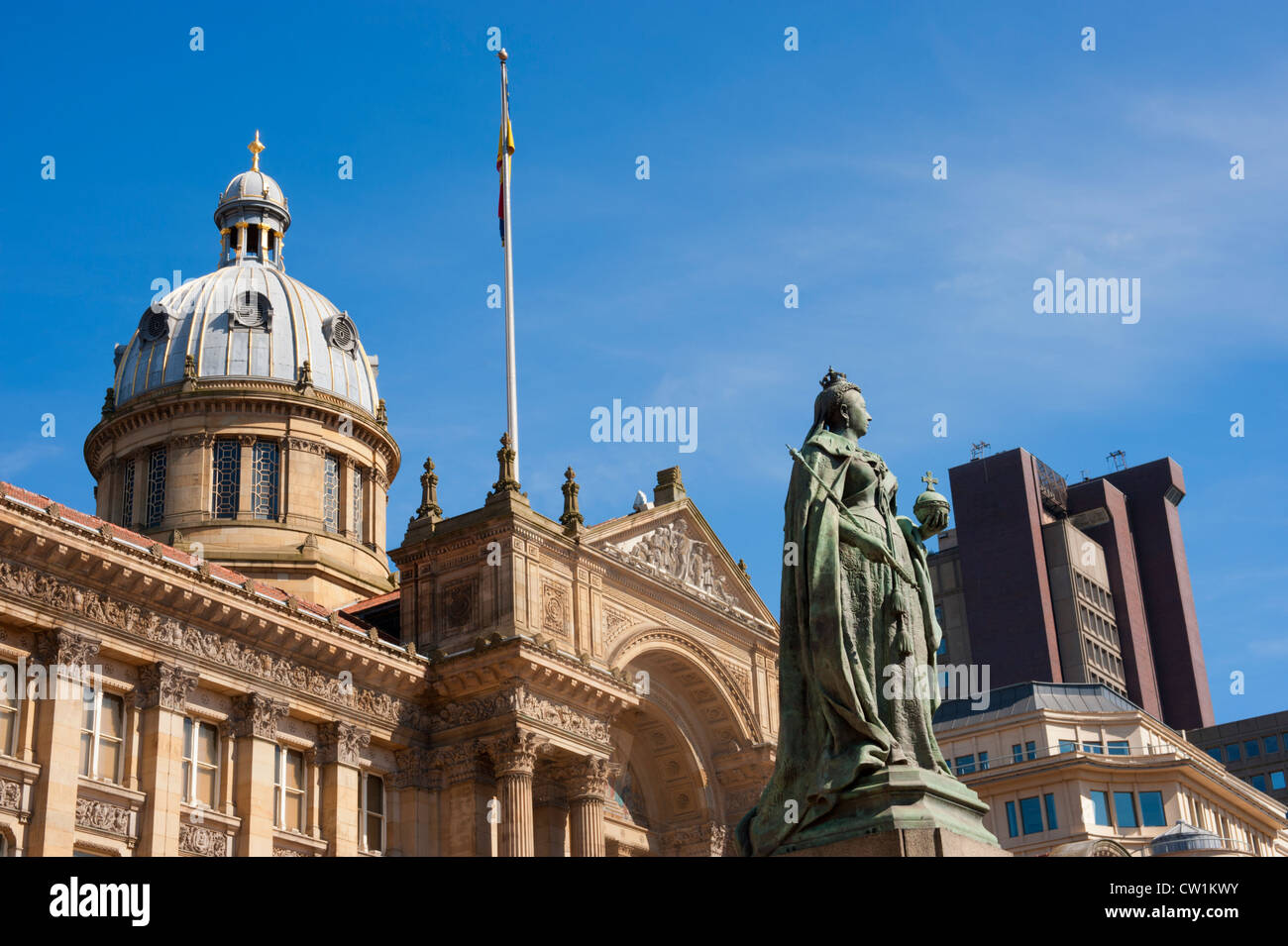 The Council House and statue of Queen Victoria, Victoria Square ...