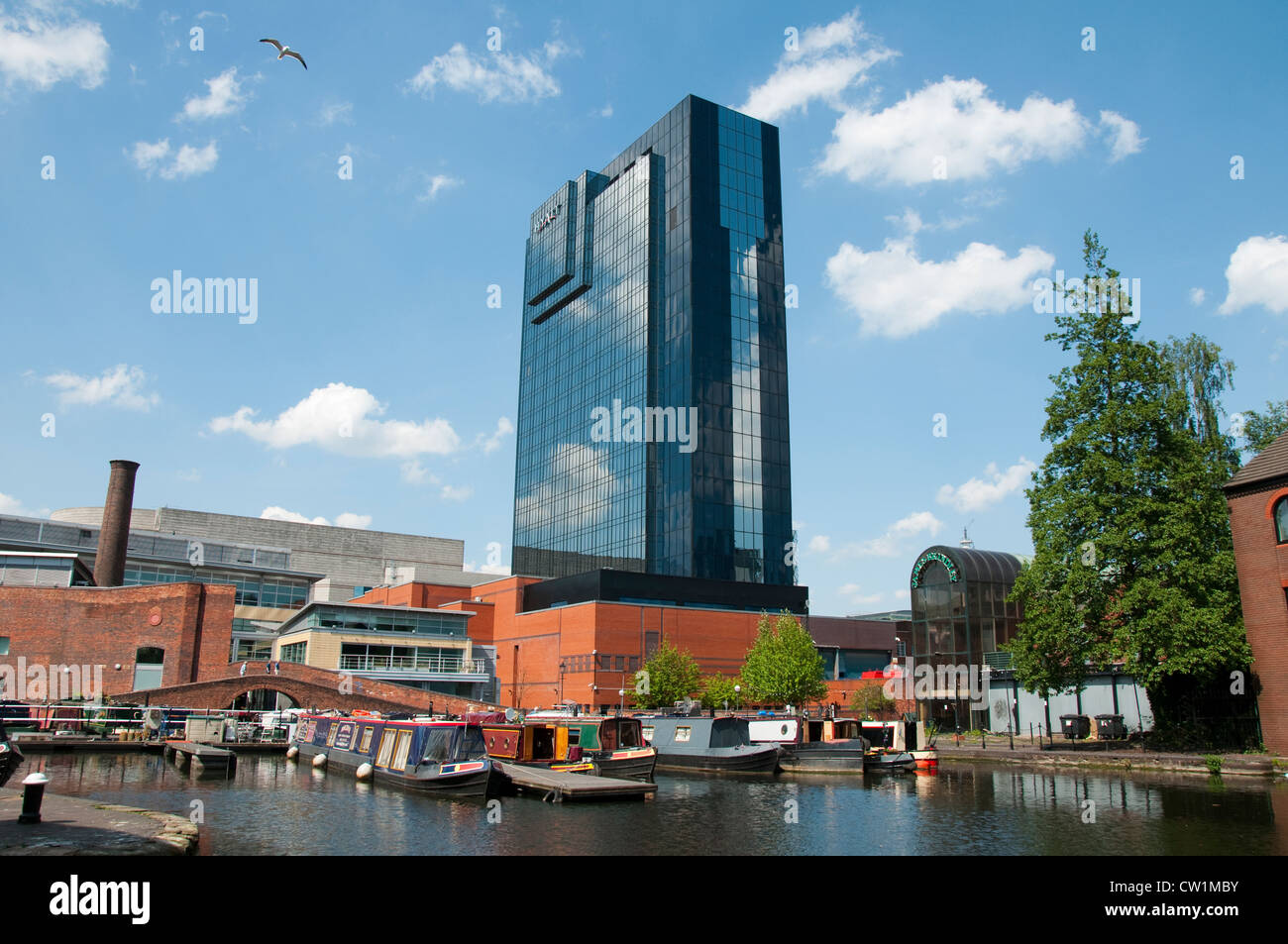 The Hyatt Hotel by the waterfront in Birmingham, West MIdlands UK Stock ...