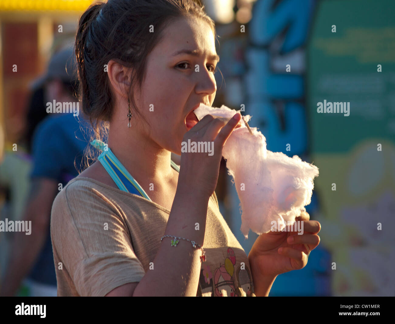 Pink candyfloss hi-res stock photography and images - Alamy