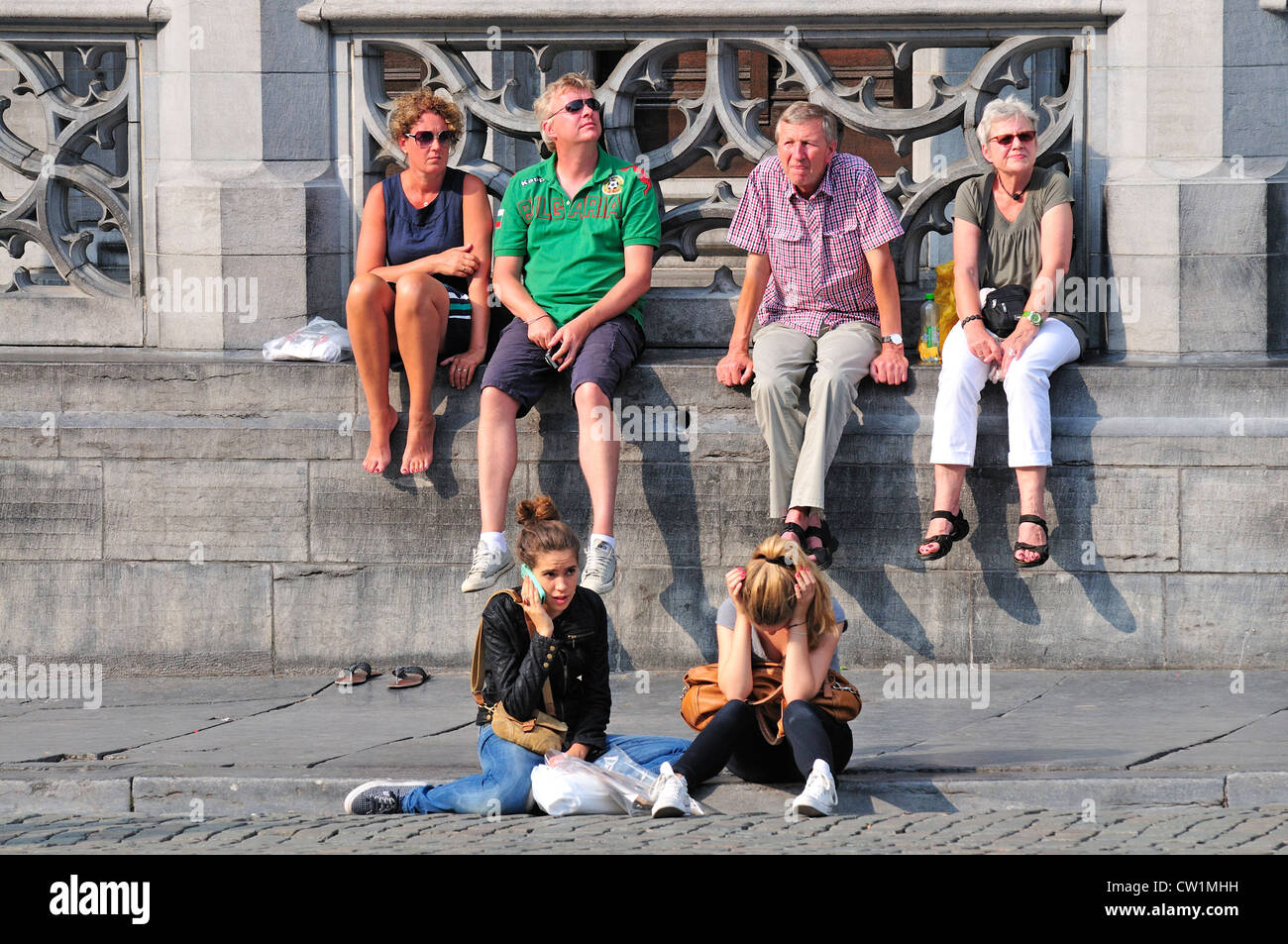 Brussels belgium grand place young hi-res stock photography and images ...