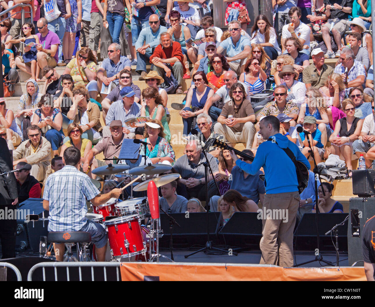 A band performing at the 41st annual Bristol Harbour Festival, a free ...