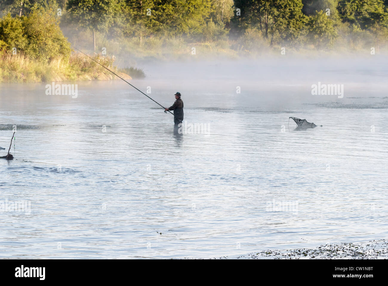 fishing, fishing in a lake, nature series Stock Photo - Alamy
