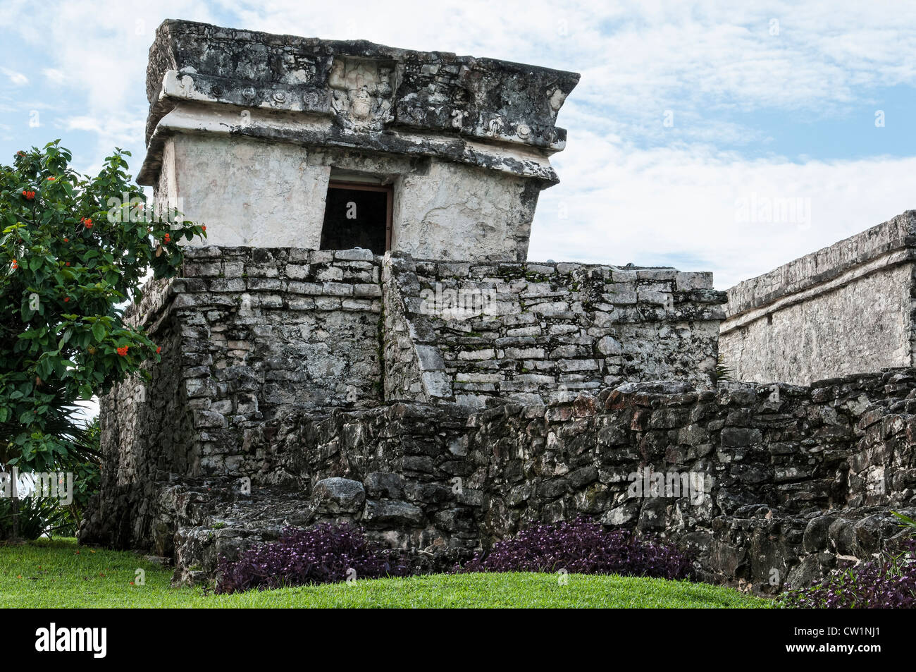 Templo del Dios Descendente, Tulum Maya archaeological site, Tulum ...