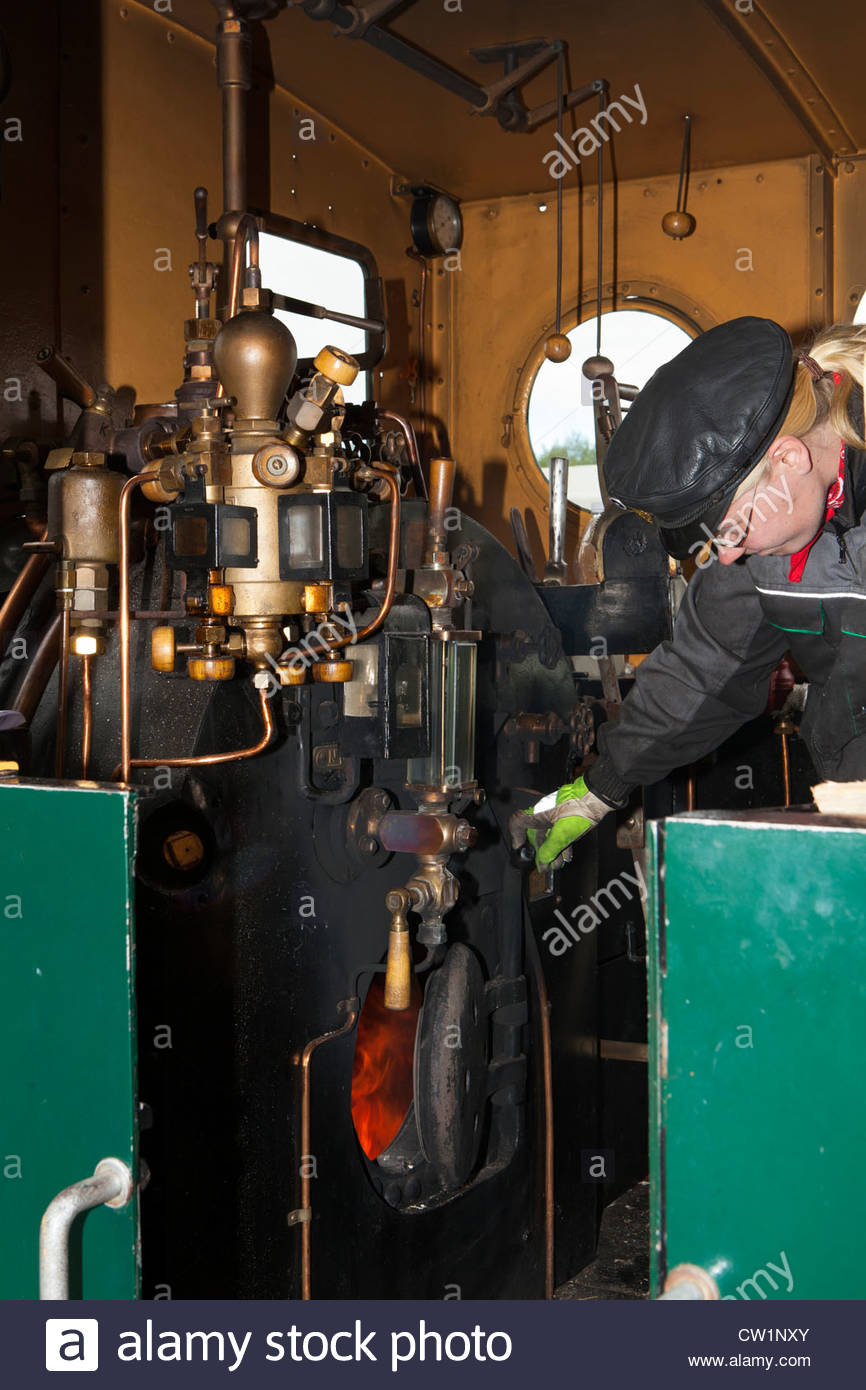 Woman Railway Locomotive Train Engine Stock Photos & Woman Railway ...