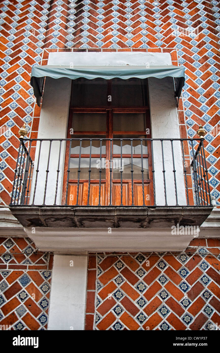 Balcony in Puebla, Mexico Stock Photo - Alamy
