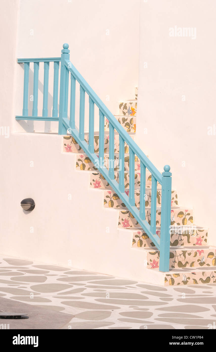 vintage ladder in Greek style Stock Photo - Alamy