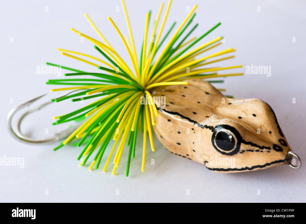 colorful fishing lures on white background Stock Photo - Alamy