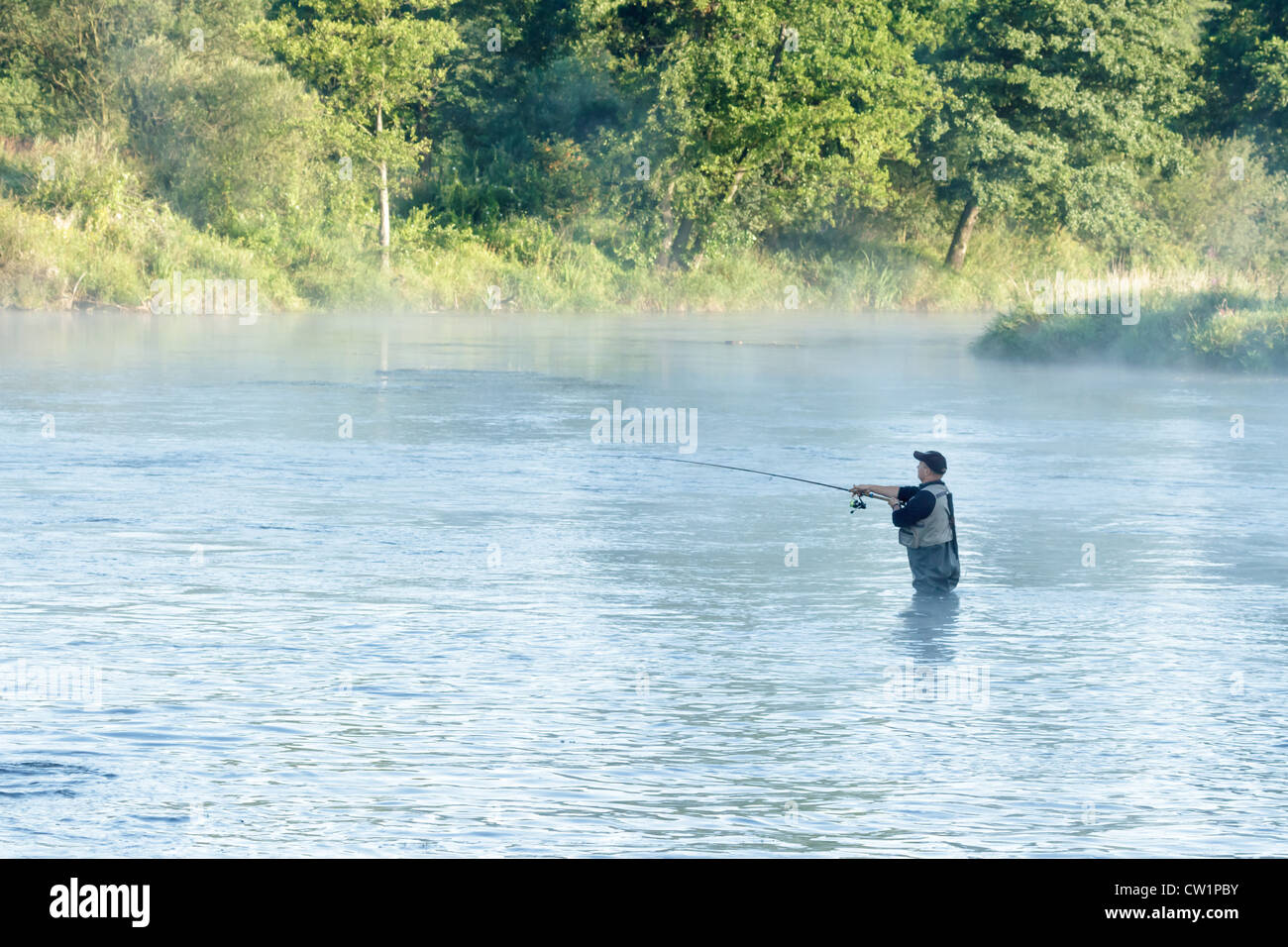 fishing, fishing in a lake, nature series Stock Photo - Alamy