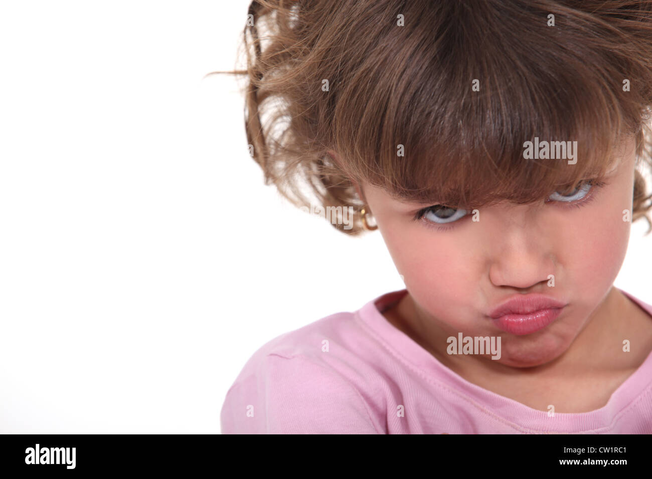 sulky little girl Stock Photo - Alamy
