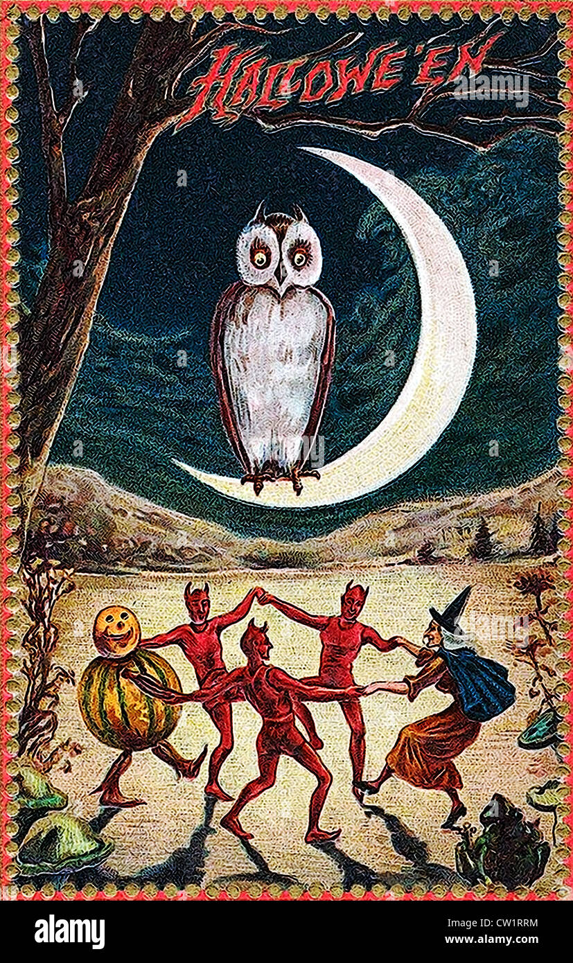 Devil postcard hi-res stock photography and images - Alamy