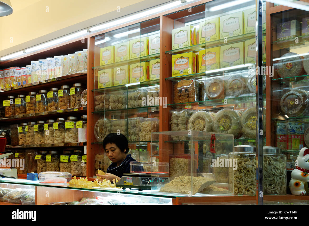Inside a chinese shop Stock Photo - Alamy