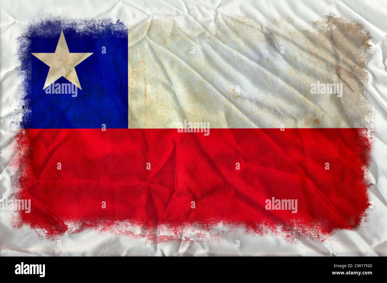 Artistic chile flag design hi-res stock photography and images - Alamy