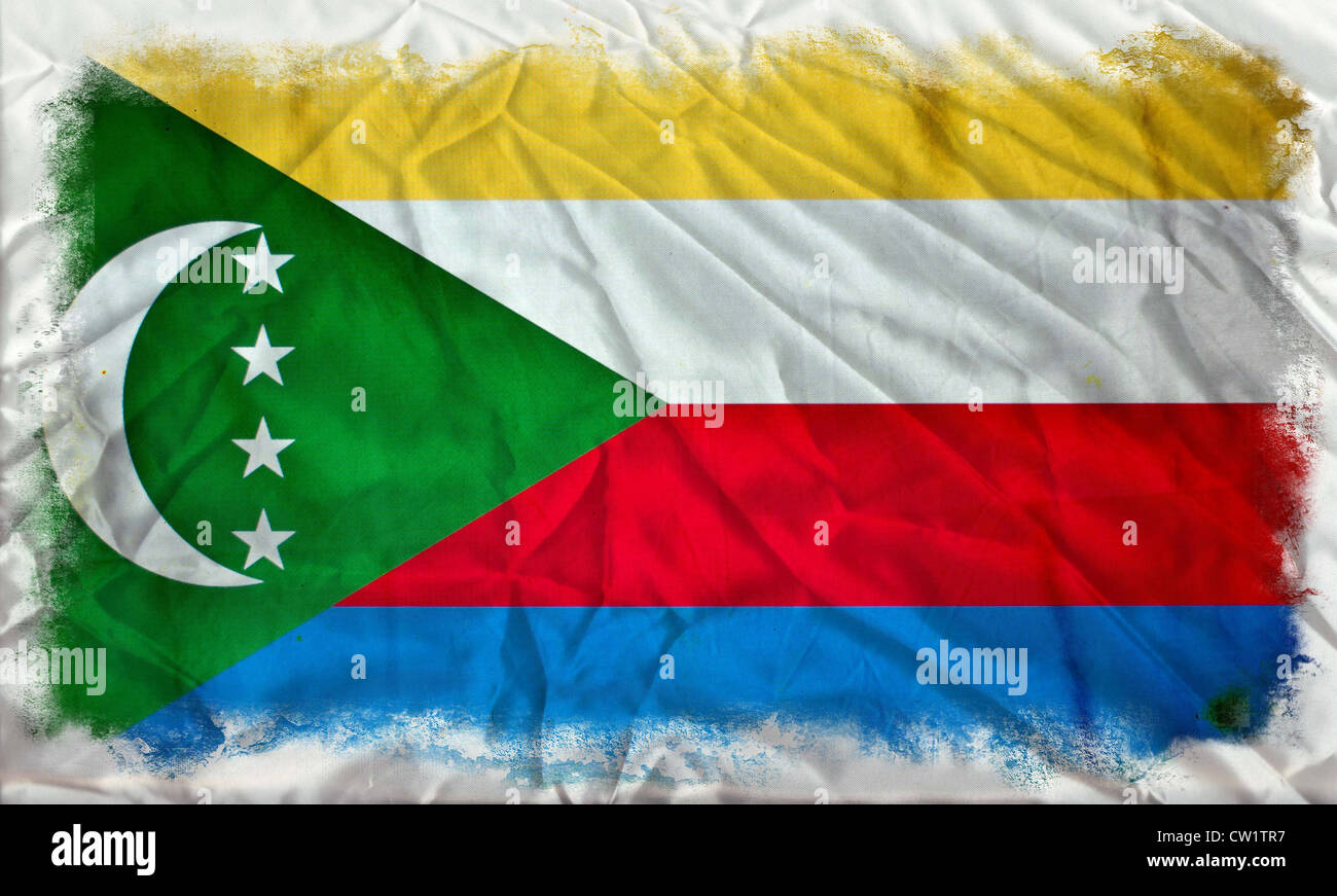 Waving comorian flag hi-res stock photography and images - Alamy