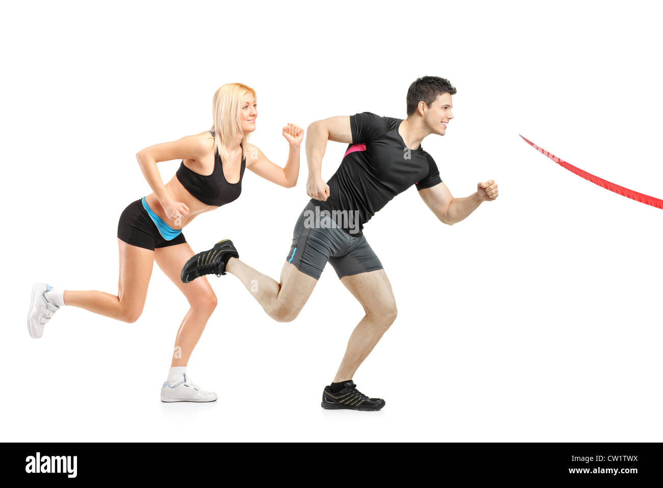 Marathon finish line tape hi-res stock photography and images - Alamy