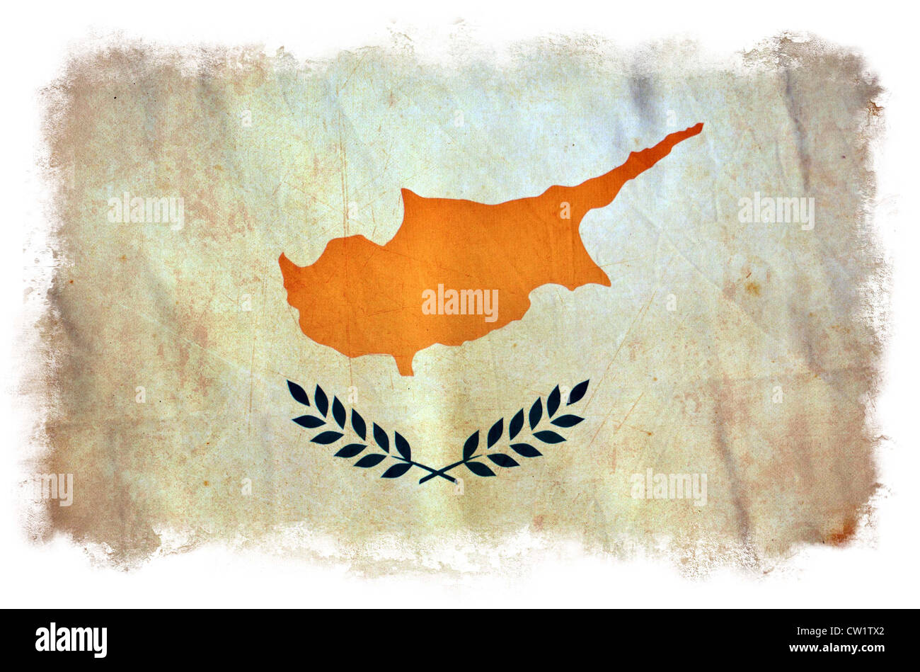 Cyprus border flag Cut Out Stock Images & Pictures - Alamy