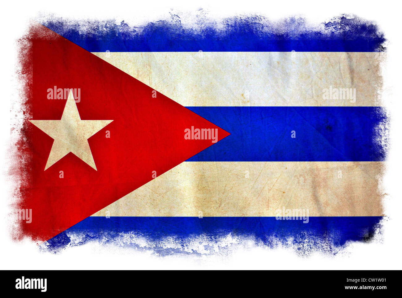 Cuba grunge flag Stock Photo - Alamy