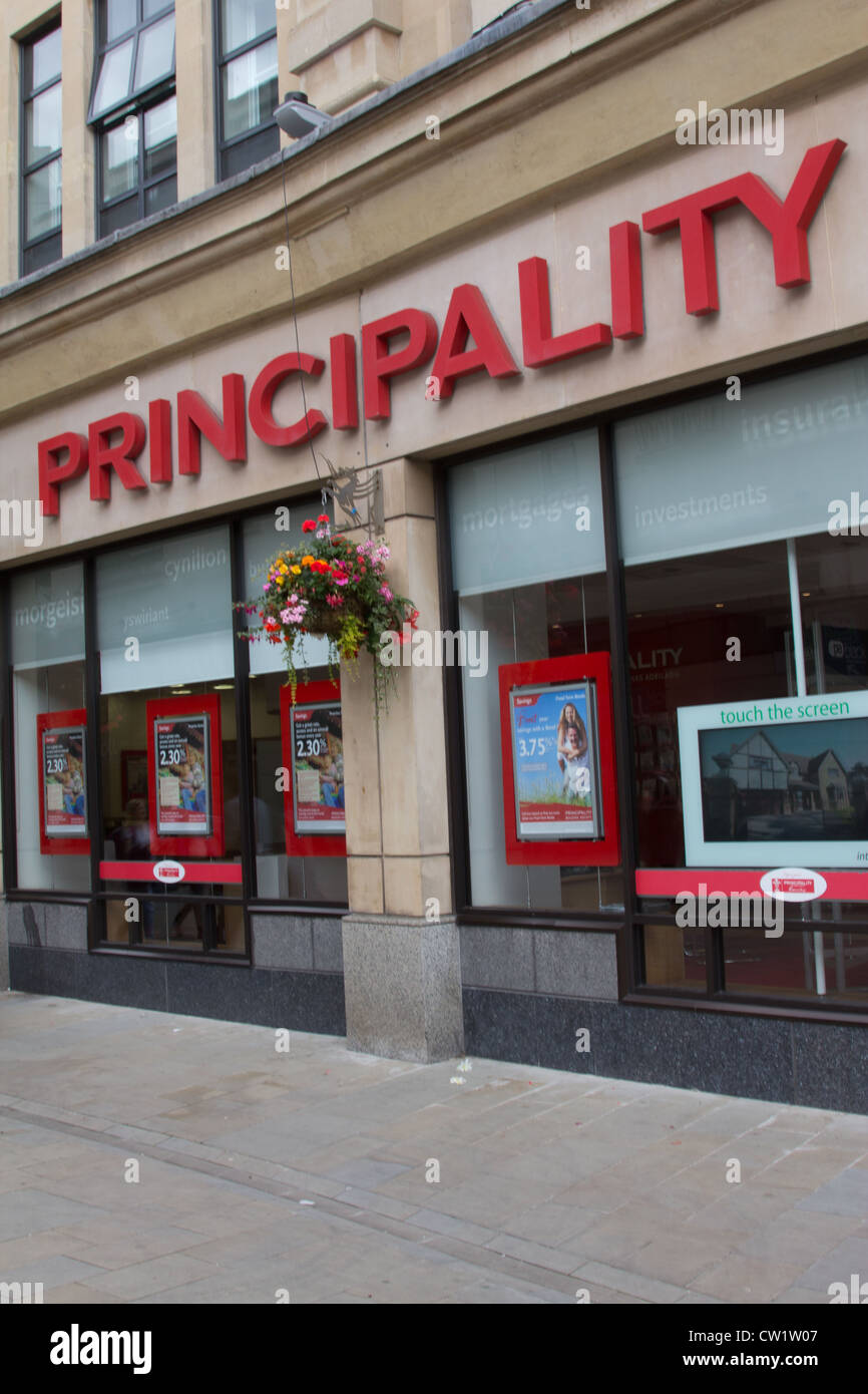 Principality building society, Cardiff city centre branch Stock Photo ...