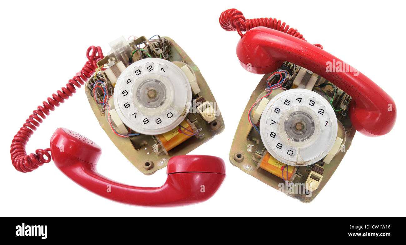 Old fashioned dial telephones High Resolution Stock Photography and ...