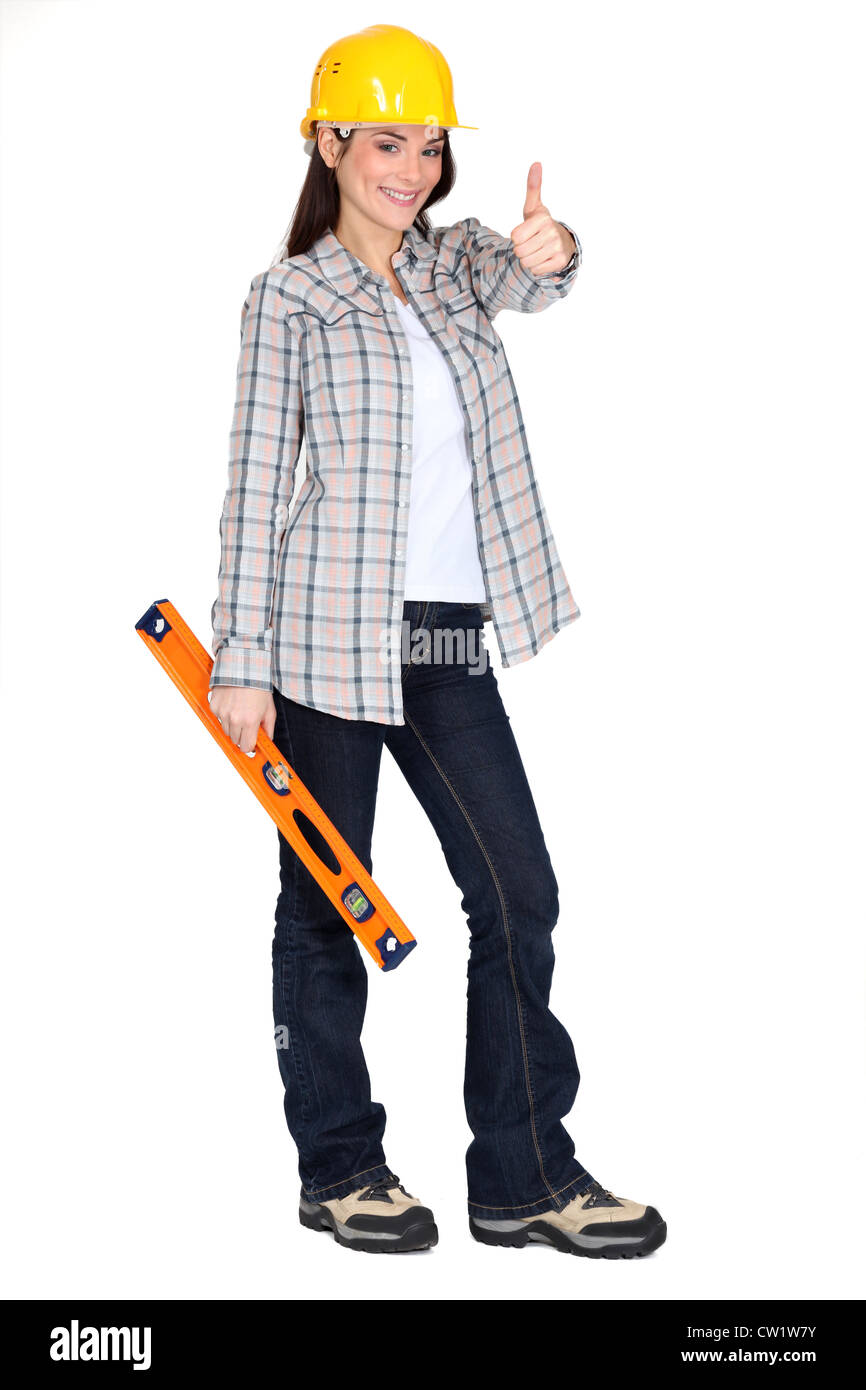 Electrician giving the thumbs up hi-res stock photography and images ...