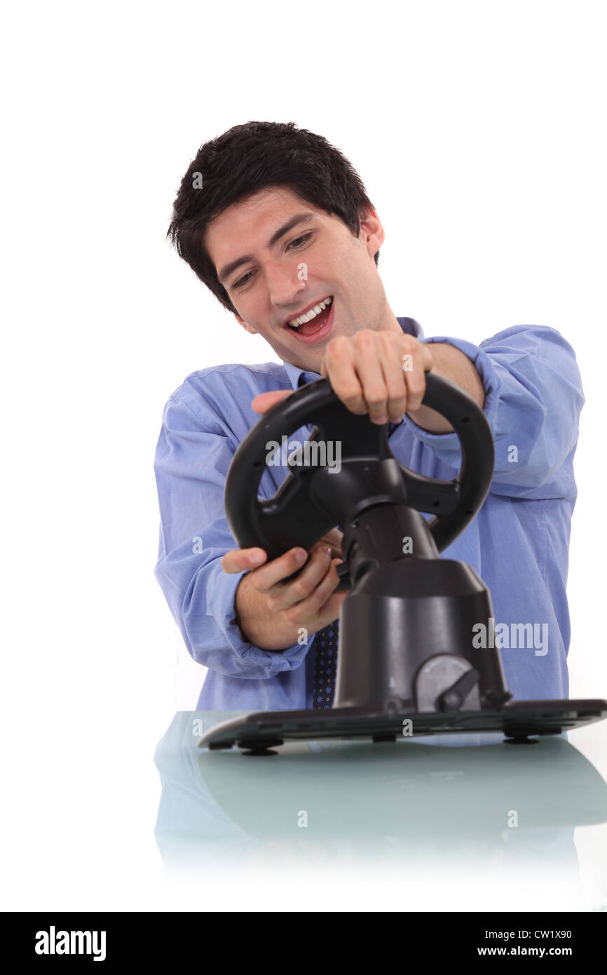 Closeup shot man young Cut Out Stock Images & Pictures - Alamy