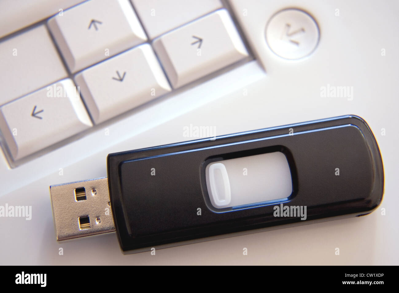 USB pen on laptop Stock Photo - Alamy