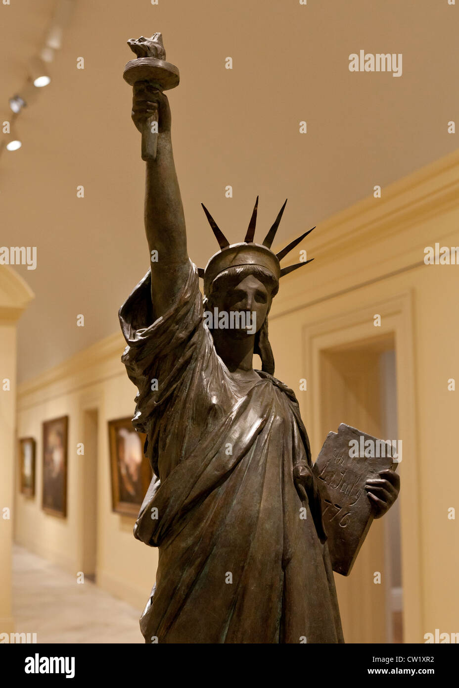 "Liberty" statue by Frederic Auguste Bartholdi, 1884 Stock Photo - Alamy