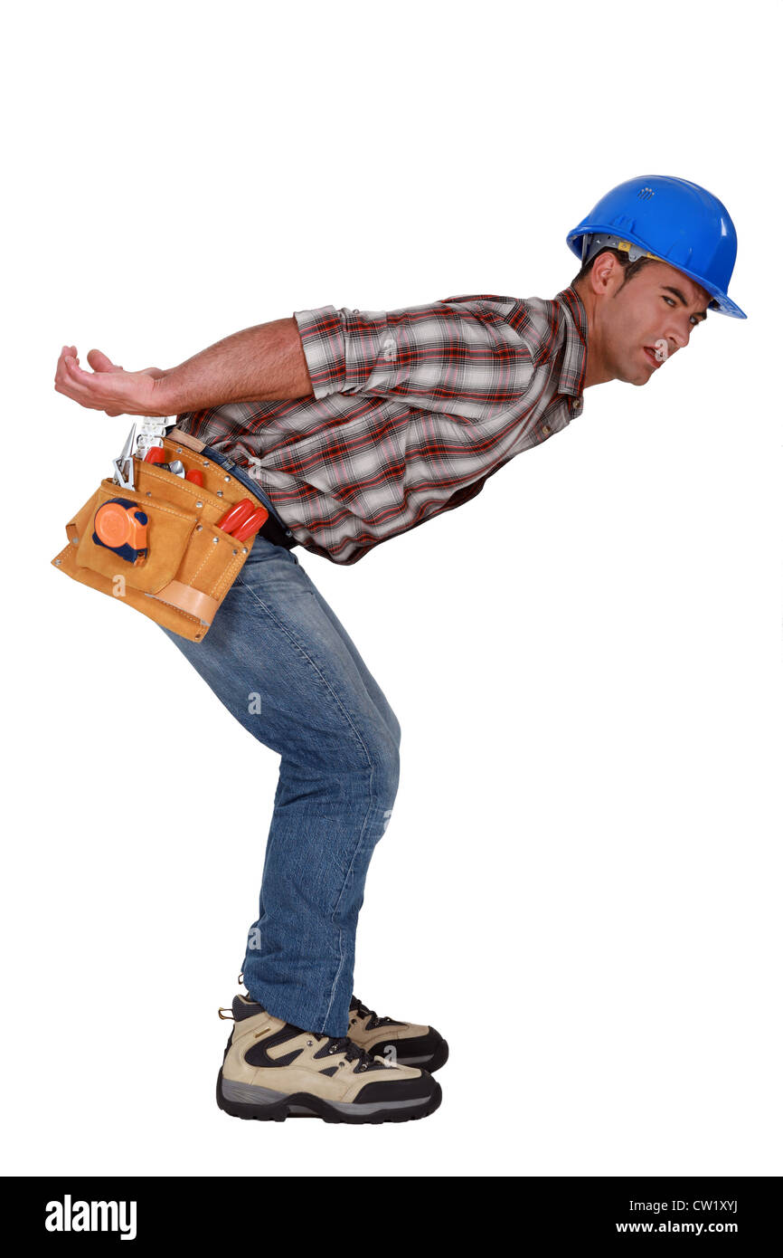 Construction carrying something heavy Cut Out Stock Images & Pictures ...